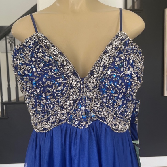 My Michelle | Dresses | Nwt My Michelle Royal Blue Spaghetti Strap ...